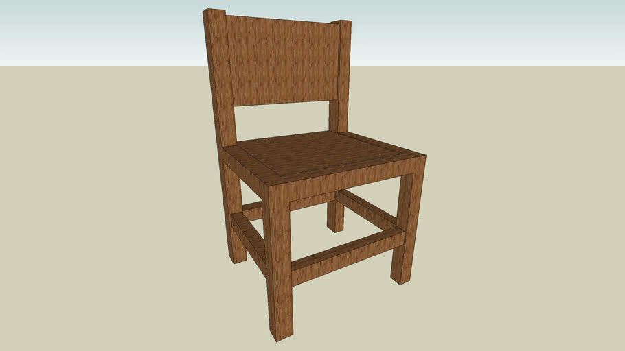Wooden Chair - Sketchup 6. | 3D Warehouse