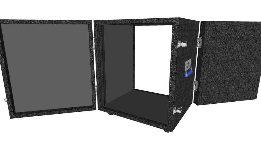 12U Rolling Rack Case | 3D Warehouse
