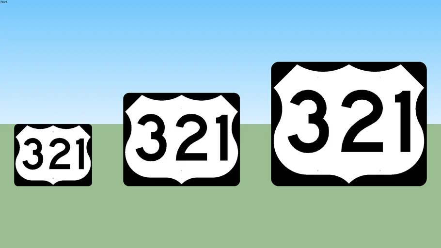 U.S. 321 Sign | 3D Warehouse
