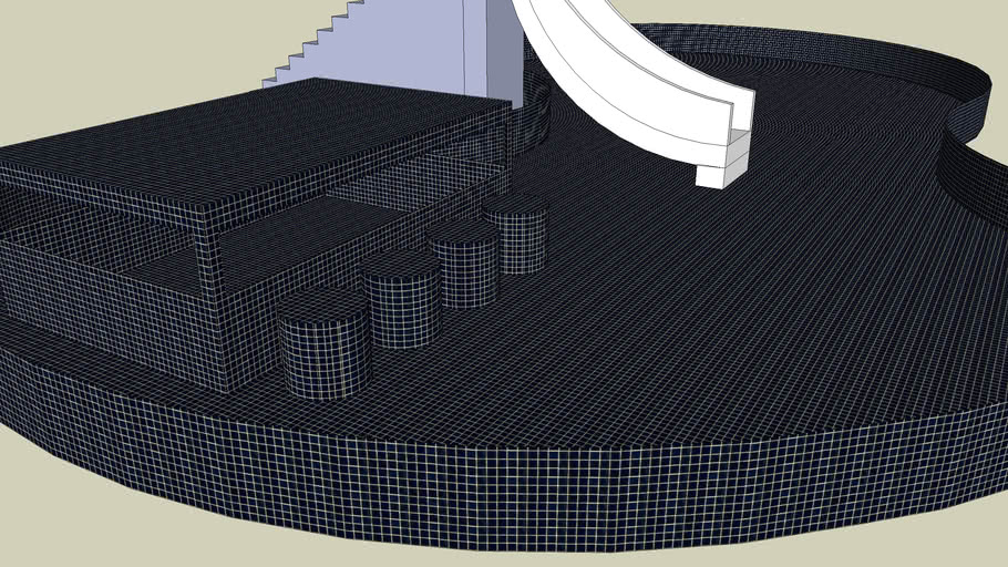 Swimming Pool with a Big slide | 3D Warehouse