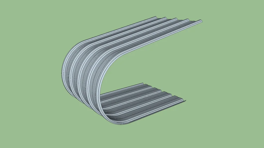 หลังคาMETALSHEETโค้งม้วน | 3D Warehouse