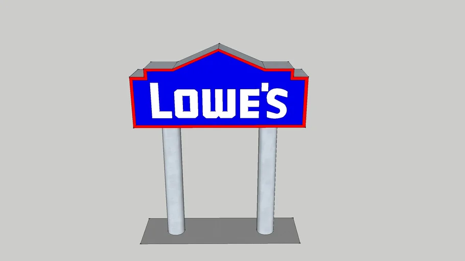 Lowes Sign / logo | 3D Warehouse