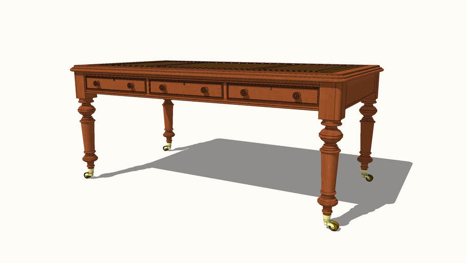 Victorian 1872 Partners Table | 3D Warehouse