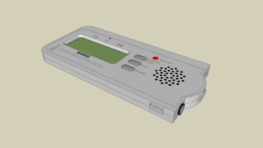 GA-30 Guitar Tuner | 3D Warehouse