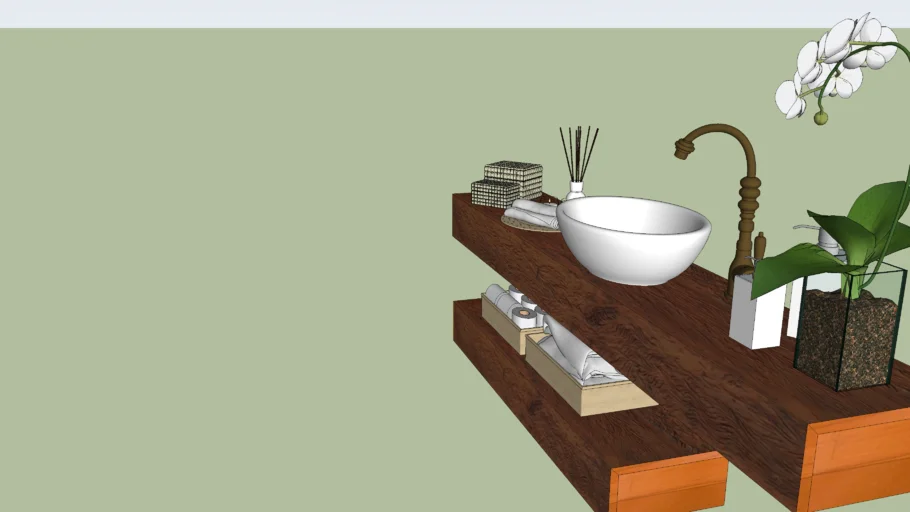 Bancada Lavabo | 3D Warehouse