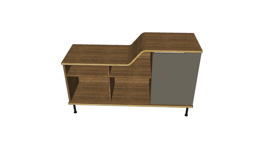 JSI BeSPACE Transition Tall Credenza | 3D Warehouse