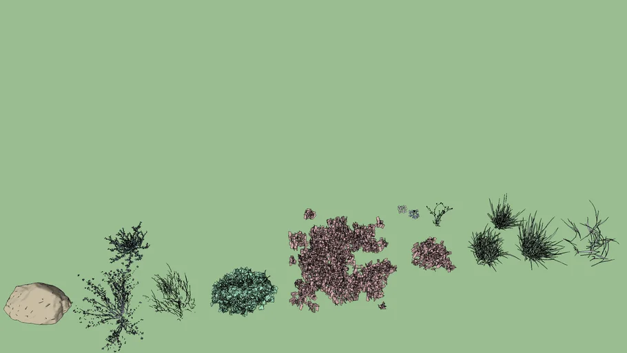 rock grass | 3D Warehouse