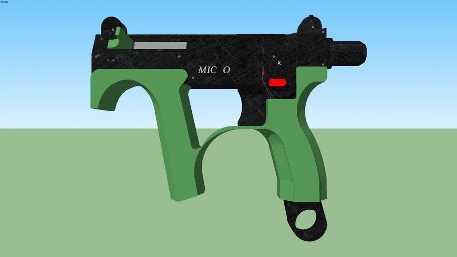 AW Firearms MICRO-X machine pistol | 3D Warehouse