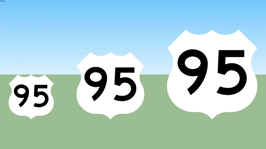 U.S. 95 Sign | 3D Warehouse