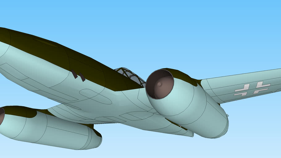 Messerschmitt ME-262 B-1a Paint Scheme # 2 | 3D Warehouse