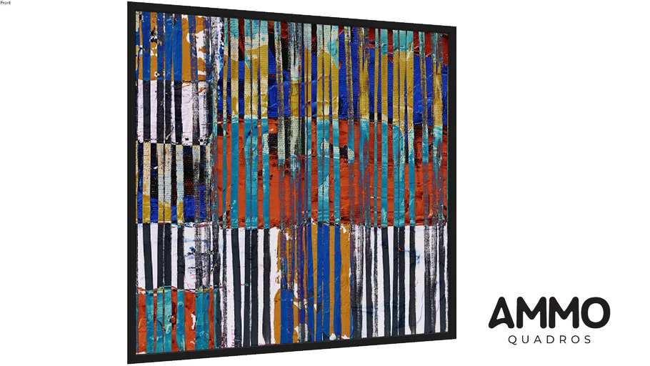 Quadro Stripes Color Max 01 - Ammo Quadros | 3D Warehouse