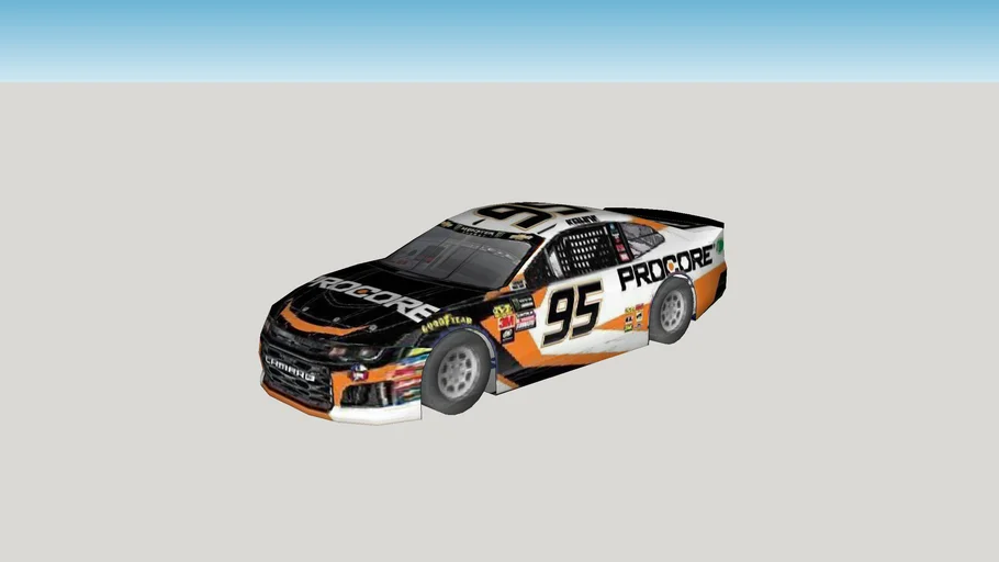 2018 Chevrolet Leavine Family Racing PROCORE #95 Camaro NASCAR | 3D ...