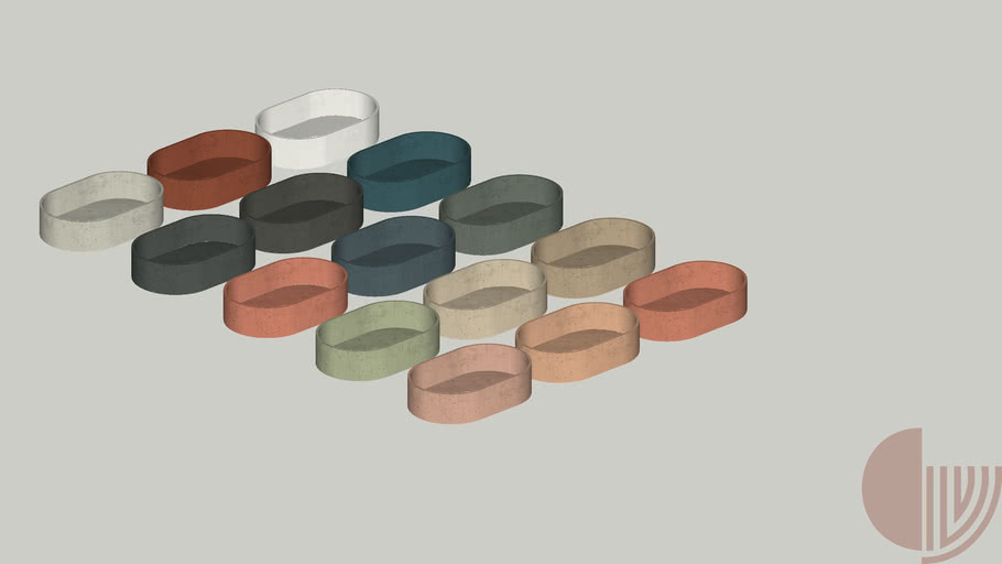 CUBA CONCRETO OVAL | 3D Warehouse