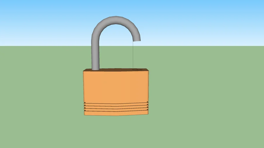 unlocked lock | 3D Warehouse