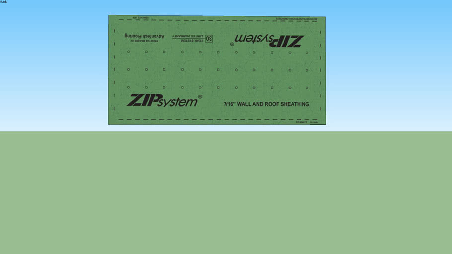 Zip System Board | 3D Warehouse