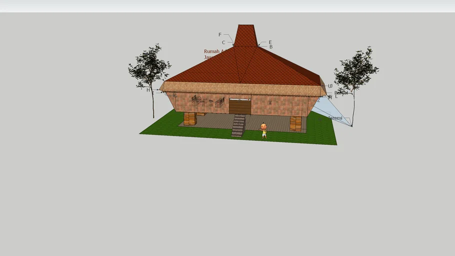 Rumah Adat Joglo - Rafael Marvellino | 3D Warehouse