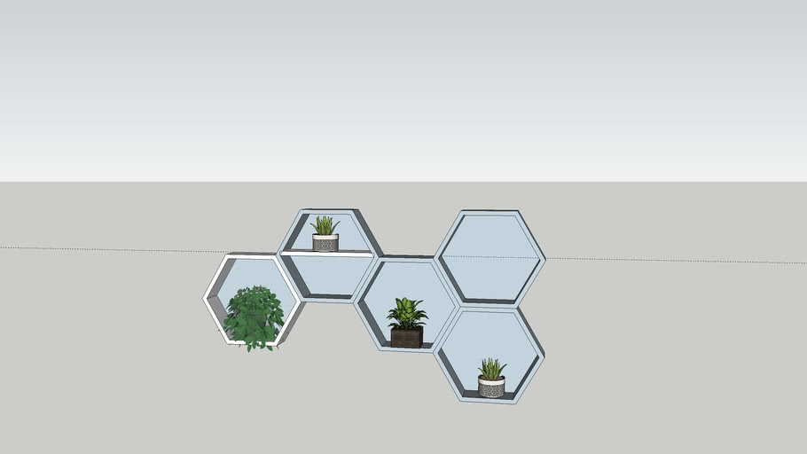 hexagonal wall unit | 3D Warehouse