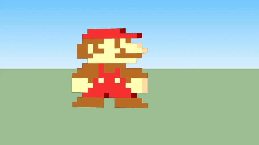 Mario Bros Pixelado | 3D Warehouse