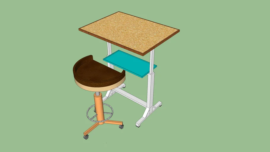 Studio Drafting Table set | 3D Warehouse