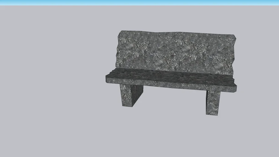 Natural Stone Bench | 3D Warehouse