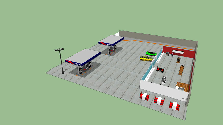 Petron,Estacio,Gasolina | 3D Warehouse