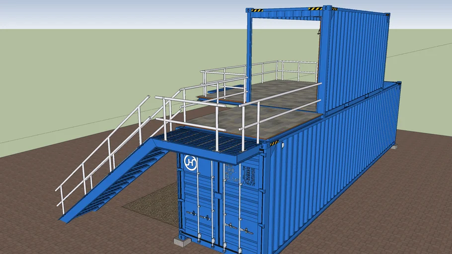 Container Cafe Conversion | 3D Warehouse