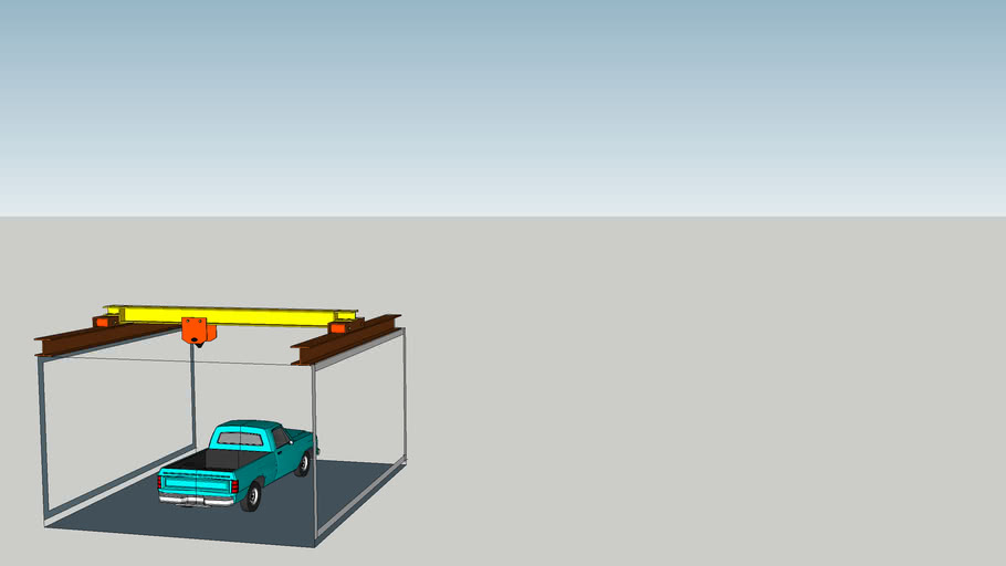 Overhead shop Gantry System | 3D Warehouse