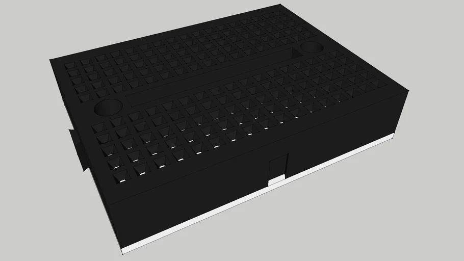 Breadboard - Mini Modular (Black) PRT-11662 | 3D Warehouse
