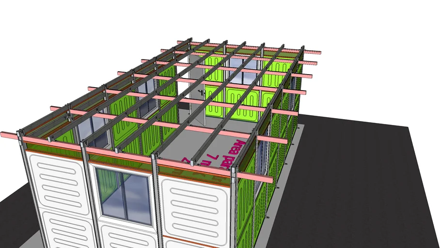 CAMPAMENTO MODULAR 2 PISOS NUTABE ING SERGIO CHARUM | 3D Warehouse