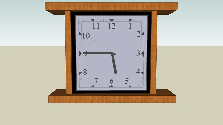 Wooden Clock | 3D Warehouse