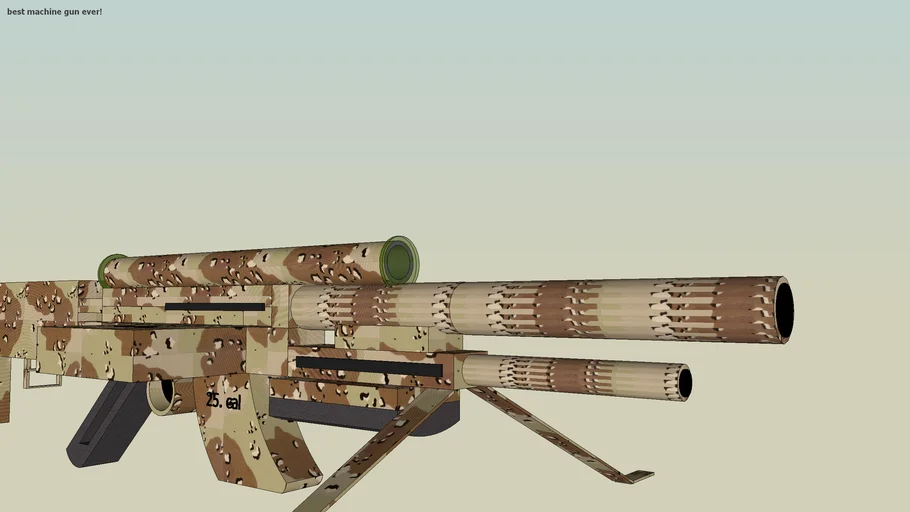prototype machine gun two-finished | 3D Warehouse