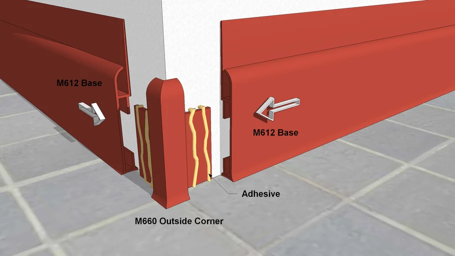 Marlite FRP - M612 Base Connections | 3D Warehouse