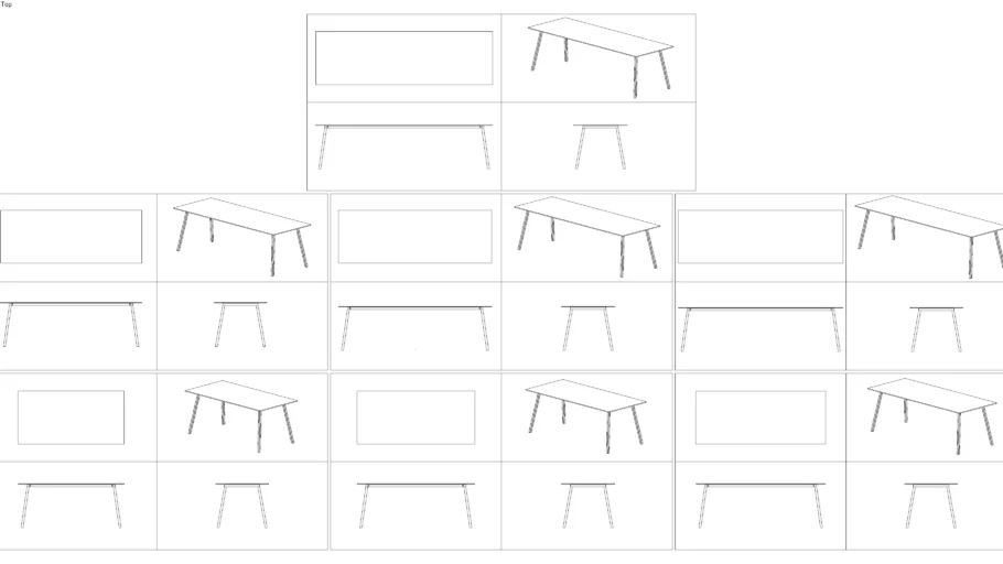 UNIT 14 EDITH Dining Table-2D | 3D Warehouse
