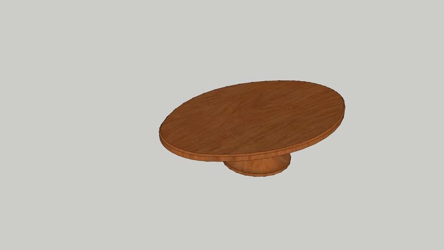 Large Wooden Coffee Table | 3D Warehouse