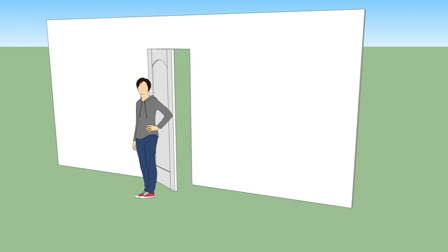 rotating door stacy coming through the door animation | 3D Warehouse