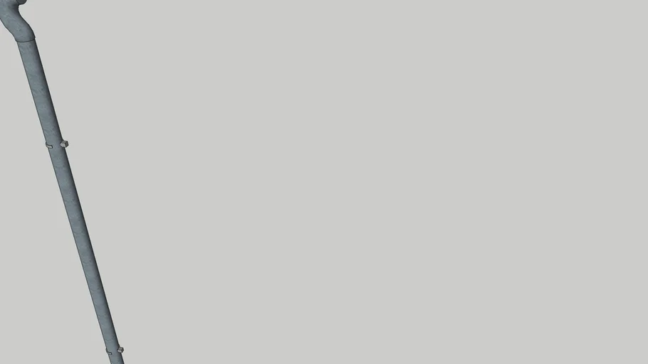 Regenpijp rechte hoek zink | 3D Warehouse