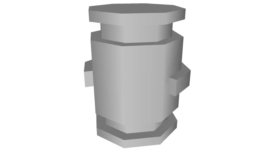 Class Huber to Huber Hose Fitting 4in - Very Low Poly | 3D Warehouse