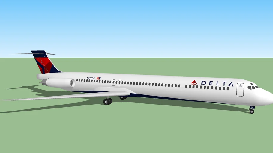 Delta MD-88 (N917DE) | 3D Warehouse