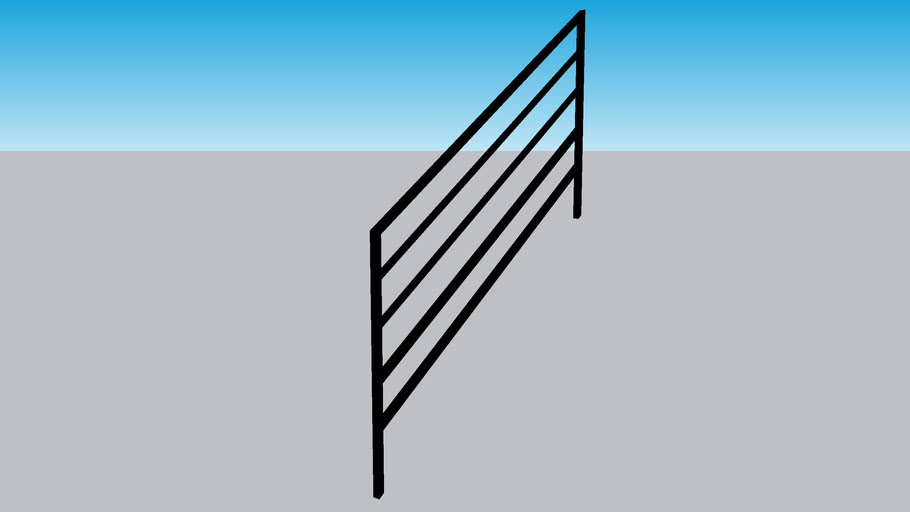 Railing for Steps | 3D Warehouse