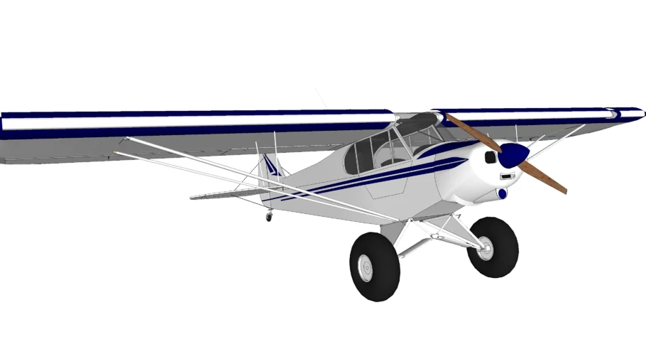 Super Cub Bush Plane w/ Slats | 3D Warehouse
