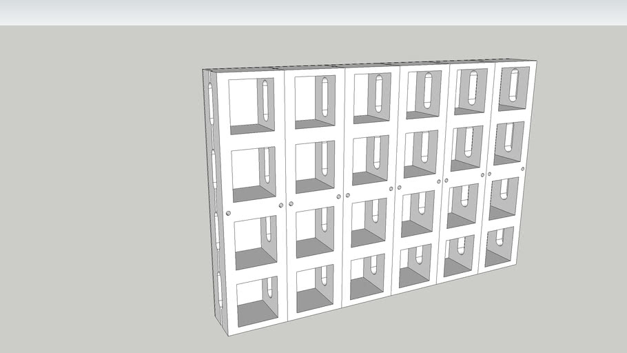 PERI- DUO-Panel DP 600 (H) x 900 (L) x 100 (W) | 3D Warehouse