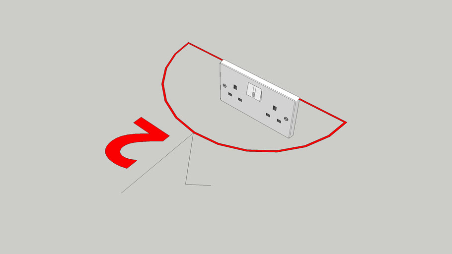 UK Double Socket | 3D Warehouse