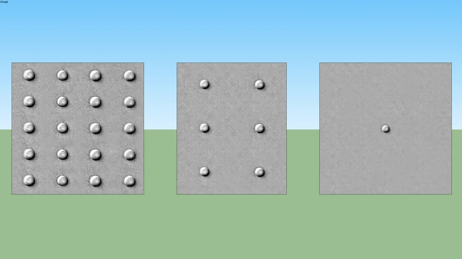 Rivited Iron Plating (Tight To Sparsely Rivited) | 3D Warehouse