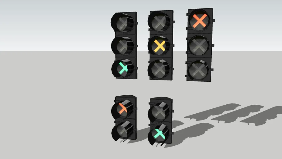 Concept 2: Duralight 8-inch X signals | 3D Warehouse