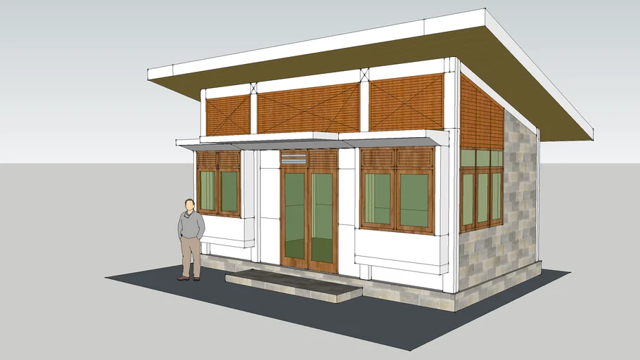 Balai Warga Uk 4x6.5 M2 #rumahSKETCH | 3D Warehouse