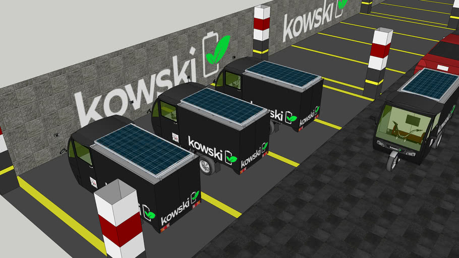 estacion de carga de carritos electricos Kowski | 3D Warehouse