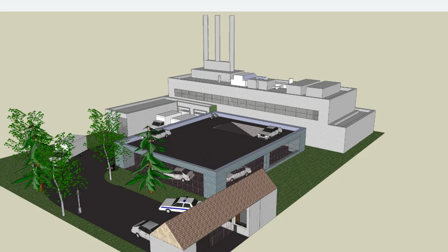 Small Manufacturing Factory | 3D Warehouse