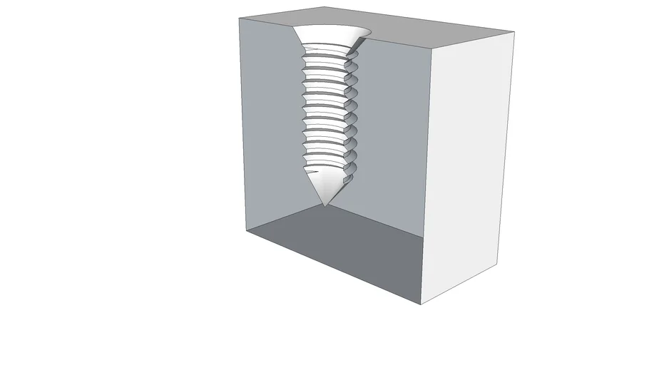 1/4-20 threaded hole | 3D Warehouse
