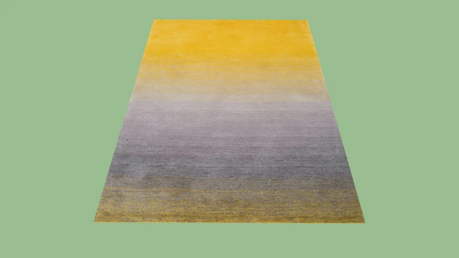 Nuloom Handmade Ombre Shag Yellow Area Rug | 3D Warehouse