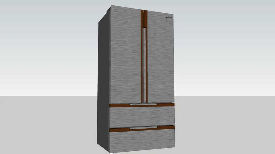 4 doors refrigerator | 3D Warehouse